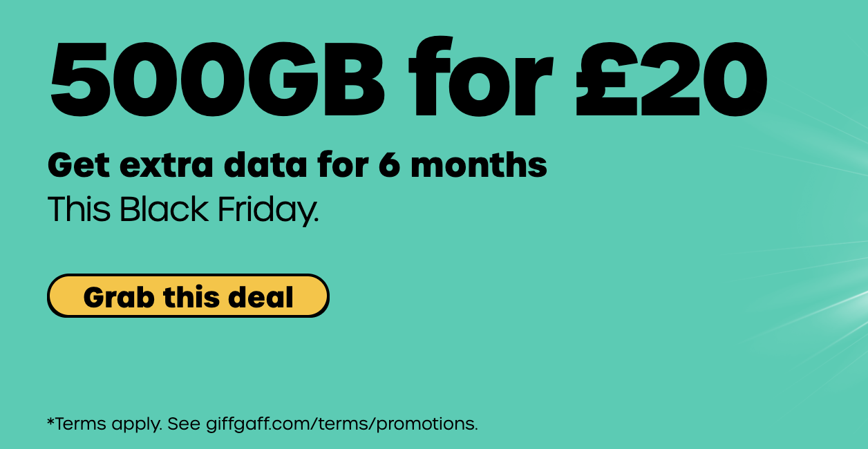 Black Friday SIM Deal 2023 | giffgaff | giffgaff