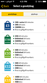 giffgaff app available at Google Play and App store | giffgaff